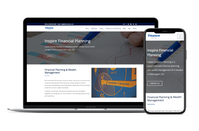 Financial Advisor Website Template | Website Design Services ...