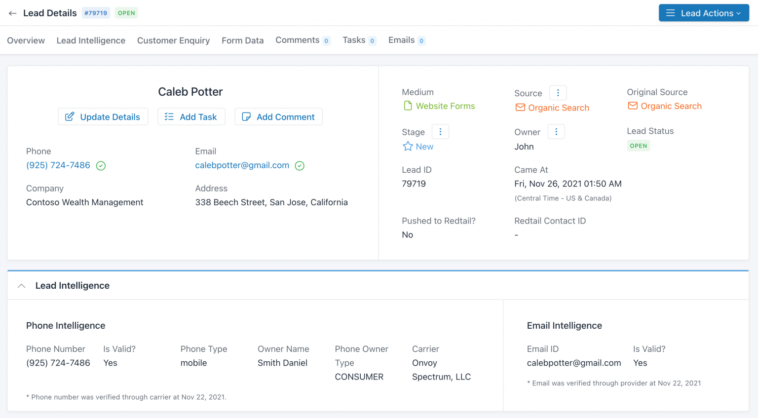 Free Lead Management and Engagement Software | LeadCenter.AI